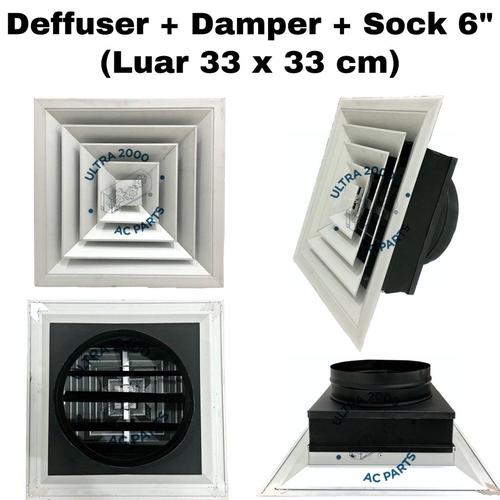 Jual Diffuser Grill Sock 6” 33 x 33 UK LUAR - Jakarta Pusat - Ultra ...