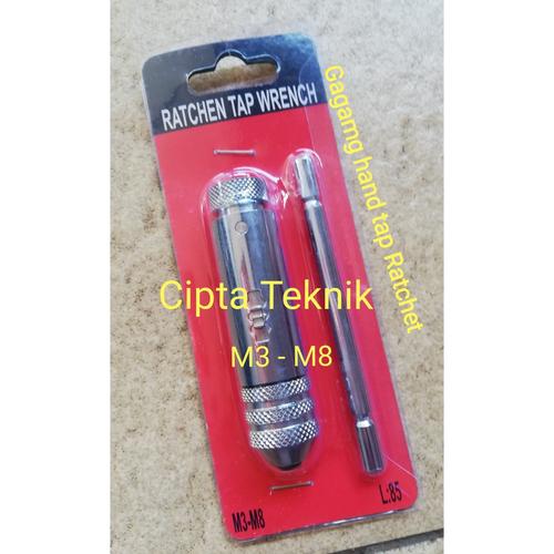 Jual Stang Hand Tap Ratchet Kapasitas M3 hingga M8 Gagang Handtap ...