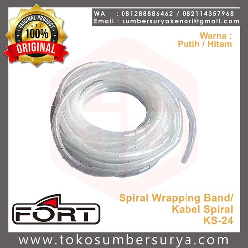 Jual Spiral Wrapping Band / Kabel Spiral Putih / Hitam KS-24 / KS24 ...