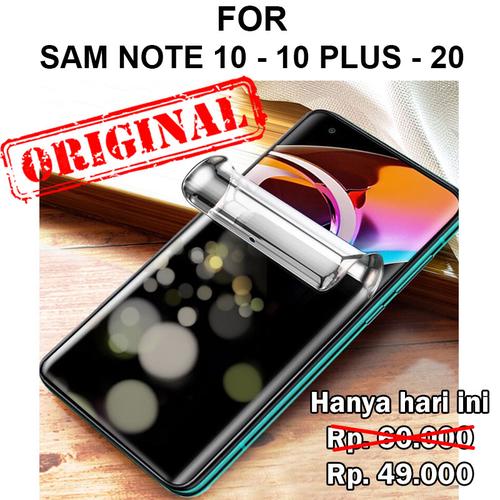 Promo Hydrogel anti spy Samsung Note 10 - 10 Plus - 20 privacy anti ...