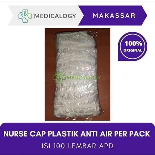 Jual Nurse Cap Plastik Anti Air Per Pack isi 100 lembar APD - Kota ...
