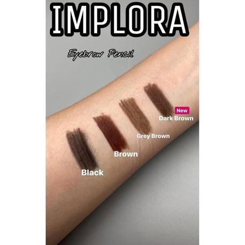 Jual IMPLORA PENSIL ALIS BLACK BROWN DARK BROWN GREY BROWN / eyebrow ...