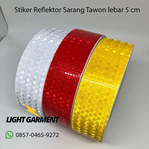 Jual Stiker KIR Reflektor Truk Pemantul Cahaya Sarang Tawon per 60 cm ...