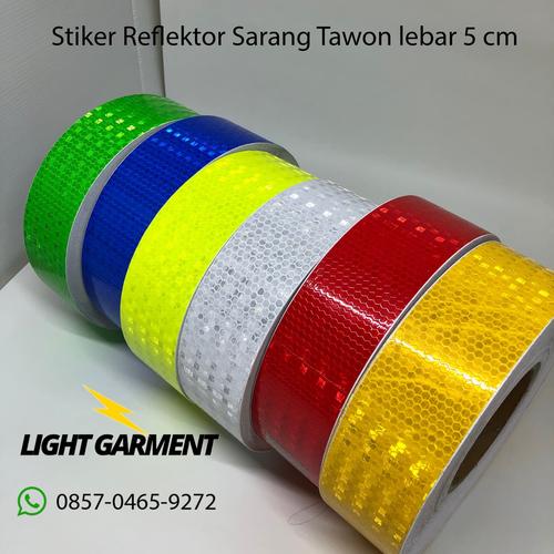 Jual Stiker Reflektif Truk / Sticker KIR DISHUB Reflektor per 60 cm ...