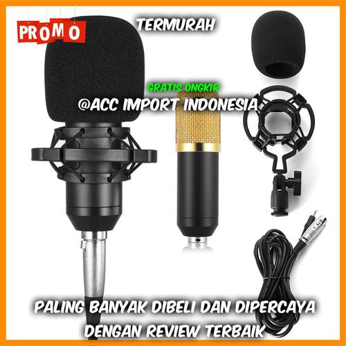 Jual Microphone MIC BM800 Audio Pro Condenser Taffware ShockProof Mount ...