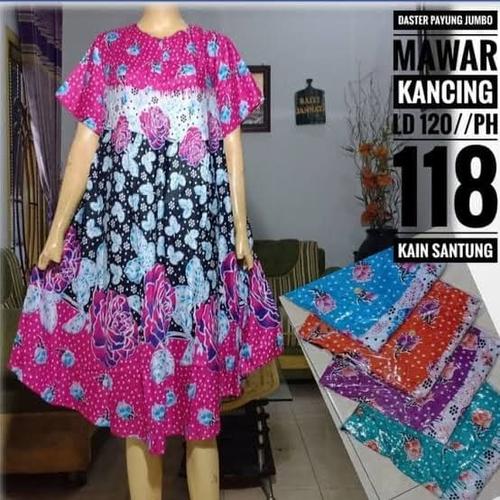 Jual daster payung motif kembang,batik mode terbaru - Hijau, L - Kab ...