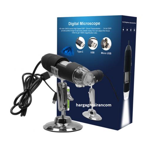 Jual Microscope Zoom 1000x 8 LED / Kaca Pembesar Digital Mikroskop ...