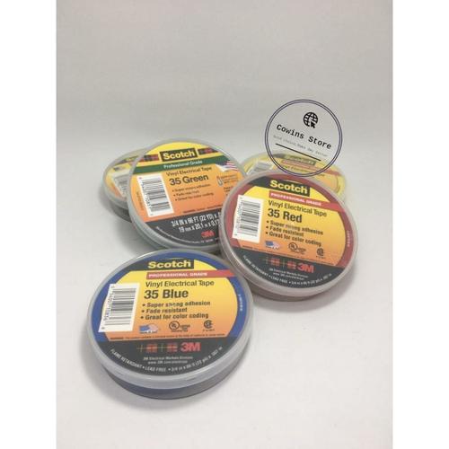 Jual Isolasi Scotch 3M 35 & 33+ / Biru / Merah / Kuning / Hijau / Hitam ...