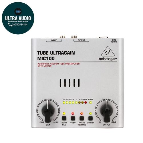 Jual Behringer MIC100 / MIC 100 Vaccum Preamplifier With Limiter ...