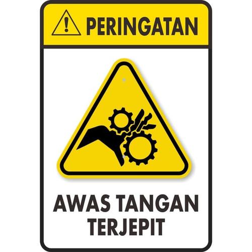Jual STIKER SAFETY AWAS TANGAN TERJEPIT 21X30CM - Kota Tangerang ...