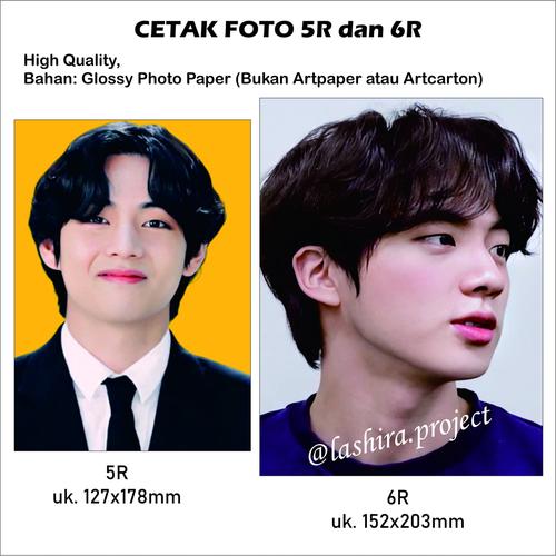 Jual Paket Cetak foto 5R 6R 8R print cuci Bahan glossy photo paper ...