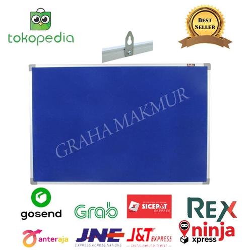 Jual Papan Mading / Softboard Bludru Sakana 90 x 180 cm Gantung ...