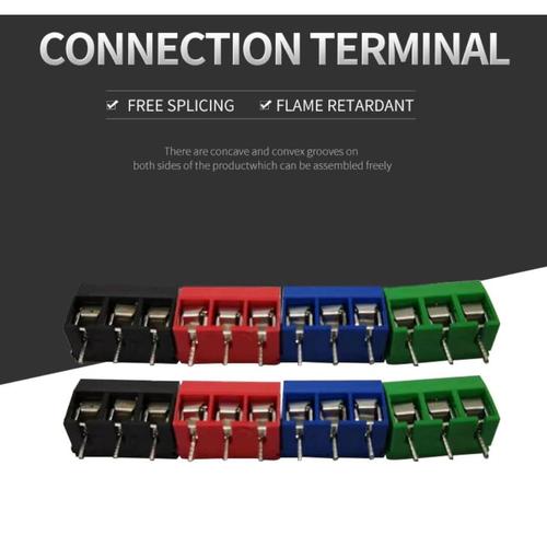 Jual KF301 3P terminal Block 3 Pin screw 5.0 mm Pitch PCB spacing ...