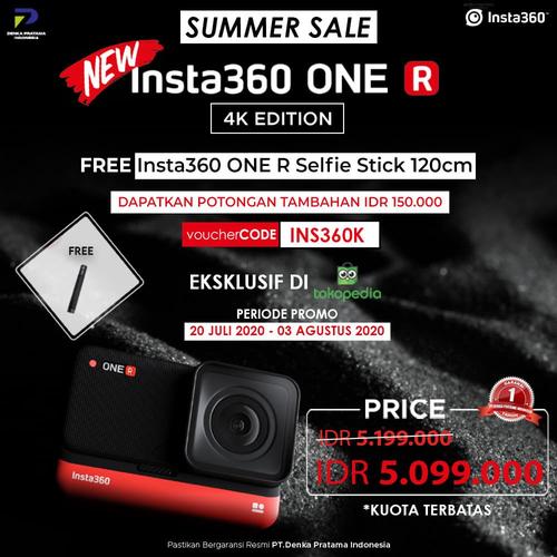 Jual Insta360 Insta 360 One R 4K Edition Action Camera - paket vlog ...