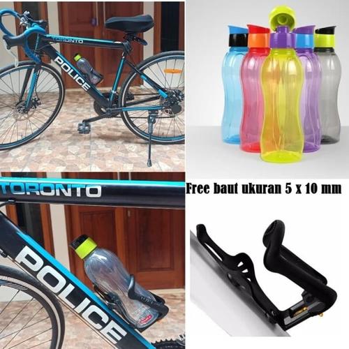 Jual Tempat rak dudukan botol set Air Minum Sepeda pixie balap lipat ...