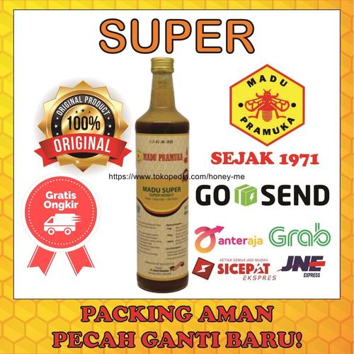 Jual Madu Asli Super 650ml Madu Pramuka Alami (Madu + Pollen + Royal ...