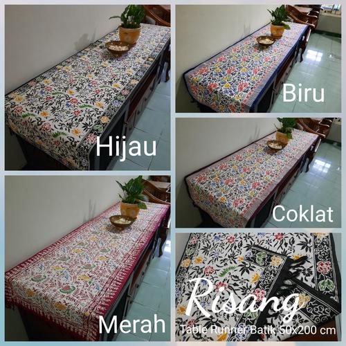 Jual Taplak Meja Panjang Batik Table Runner 50x200 cm - Cokelat - Kota ...