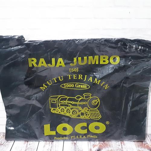 Jual kantong plastik kresek raja jumbo hd tebal kuat hitam ukuran 50 ...