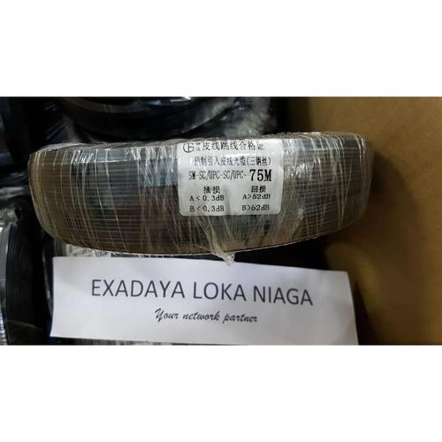 Jual Kabel Fiber Optik FTTH SC Indihome / Drop Wire Core Optic 75 Meter ...