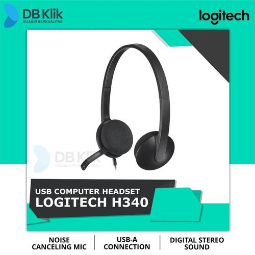 Jual Headset Logitech H340 USB with Noise Canceling Mic - Logitech H ...