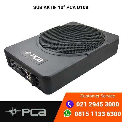 Promo Subwoofer Aktif 10 Inch PCA D 108 - Built in Power D Class Cicil ...