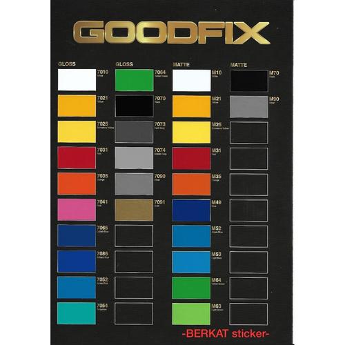 Jual STIKER STICKER GOOD-FIX GOODFIX Glossy Matte Transparant skotlet motor - METALIK - Jakarta ...
