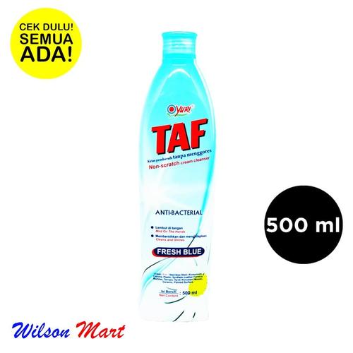 Jual YURI TAF KRIM PEMBERSIH TANPA MENGGORES FRESH BLUE BIRU 500 ML ...
