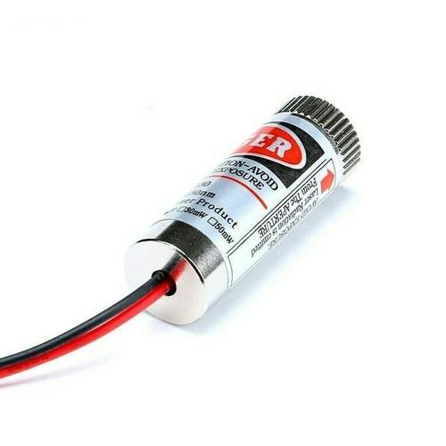 Jual Laser Module 650nm 5mW Head Glass Lens Focusable 3V 5V - Red Line ...