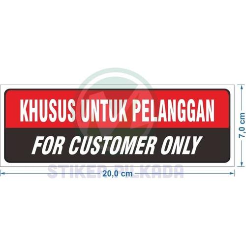 Jual STIKER KHUSUS PELANGGAN 7X20CM - Kota Tangerang Selatan - STIKER ...