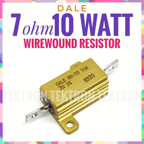 Jual Dale Wirewound Resistor 7ohm 10W RH-10 Audiophile Crossover dummy ...