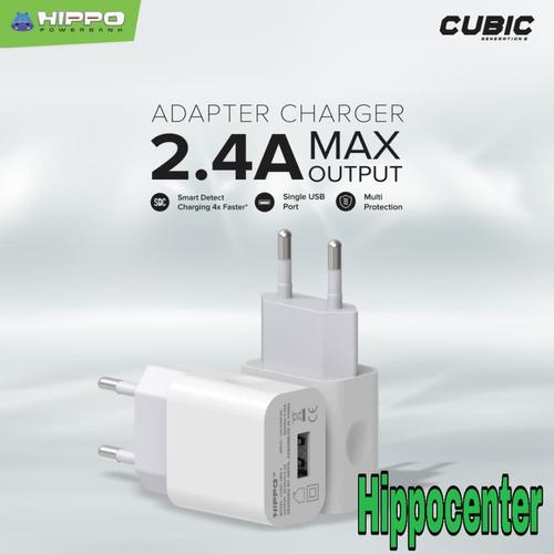 Jual Hippo Cubic Generation 2 Adaptor Charger 2.4A Max OutPut 1 Usb Port - CASAN - Jakarta ...