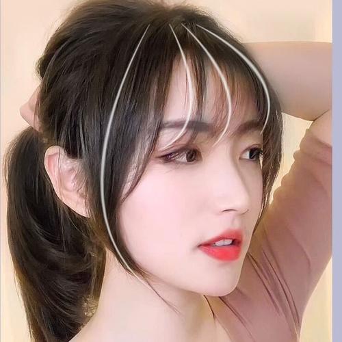 Jual PN poni clip natural korea jepang bang hair clip klip rambut palsu ...