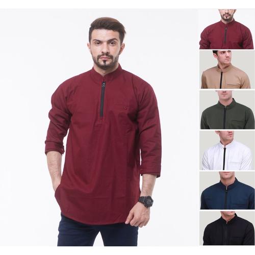 Jual BAJU KOKO AFFAN / SAFIRA PREMIUM WARNA MERAH MARUN TERSEDIA 6 ...