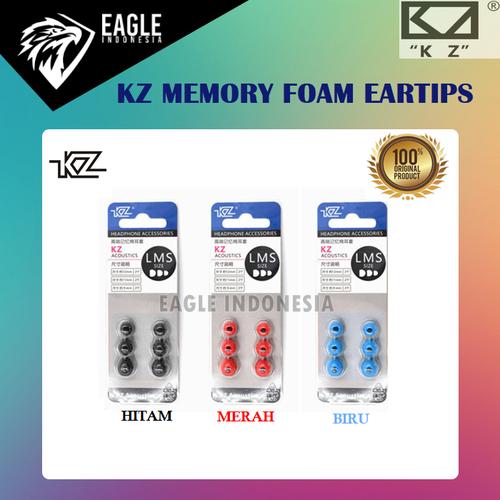 Promo KZ Original 3 Pair Black Noise Isolating Foam Eartips - Merah ...
