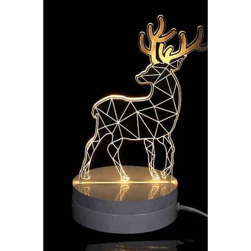 Jual Lampu Hias 3D LED Transparan Desain Rusa Lampu Tidur DIY 3 Mode ...
