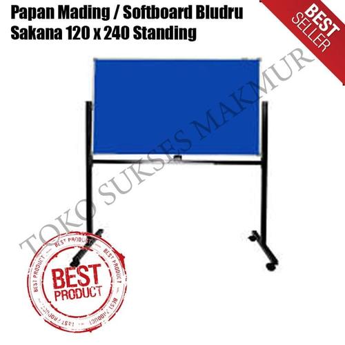 Jual Papan Mading / Softboard Bludru Sakana 120 x 240 Standing kaki ...