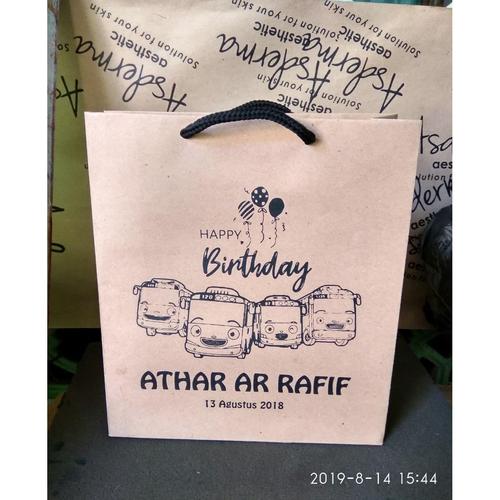 Jual Paperbag tas ultah anak Uk P25cm T30cm L9cm Paper bag tas kertas ...