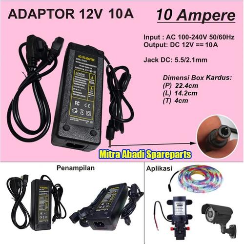 Jual Adaptor 12V 10A 120W / 12 Volt 10 Ampere 120 Watt - Jakarta Barat ...