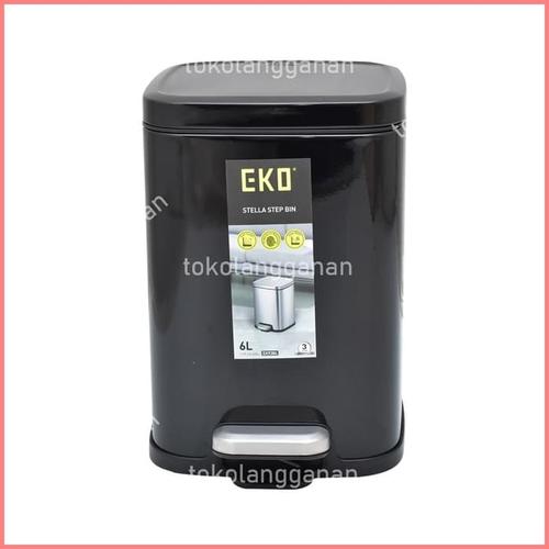 Jual Eko Tempat Sampah Pedal Stella 6 Ltr - Hitam - Jakarta Barat ...