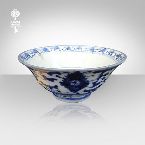 Jual MANGKOK KECIL GAMBAR DAUN BIRU DAN SIMBOL DITENGAHNYA - Kota ...
