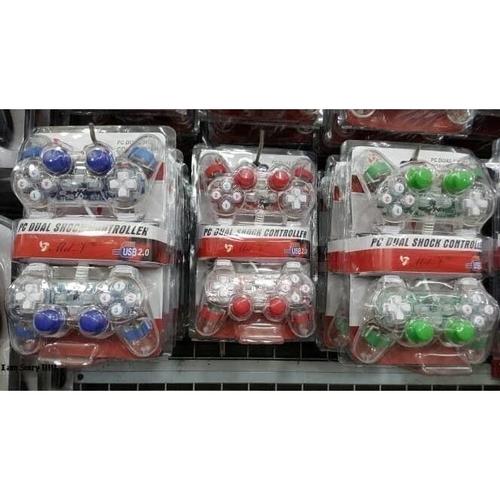 Jual joystick / game pad / stick pc laptop komputer double transparan ...