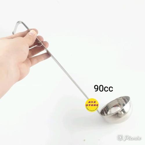 Jual sendok sop stainless 3oz / 90cc | soup ladle 3 oz / 90 cc ...