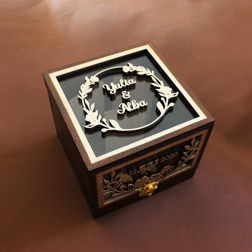 Jual Kotak Mahar Perhiasan 15x15 | Box Mahar Rustic Kayu Custom ...