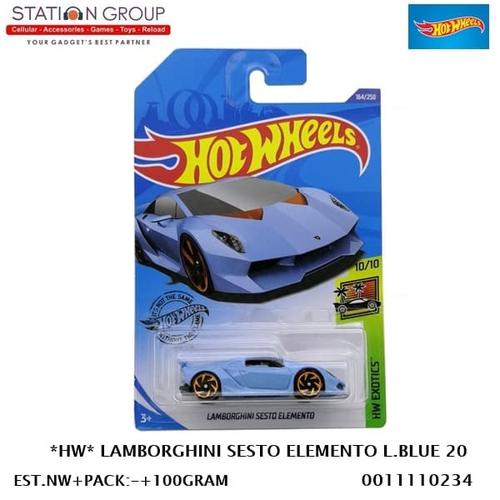 Jual HOT WHEELS HW LAMBORGHINI SESTO ELEMENTO LIGHT BLUE 20 - DIECAST ...