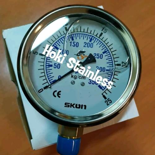 Jual Pressure Gauge Raket Stainless SKON 4" inch / 100kg - Jakarta ...
