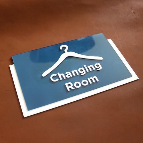 Jual SIGN CHANGING ROOM / SIGNAGE FITTING ROOM ACRYLIC TIMBUL - Jakarta ...