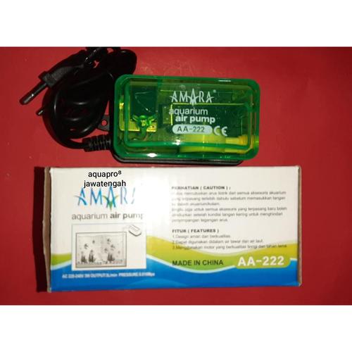 Jual Pompa Udara Aerator Airpump Satu Saluran Amara AA222 (AA 222 ...