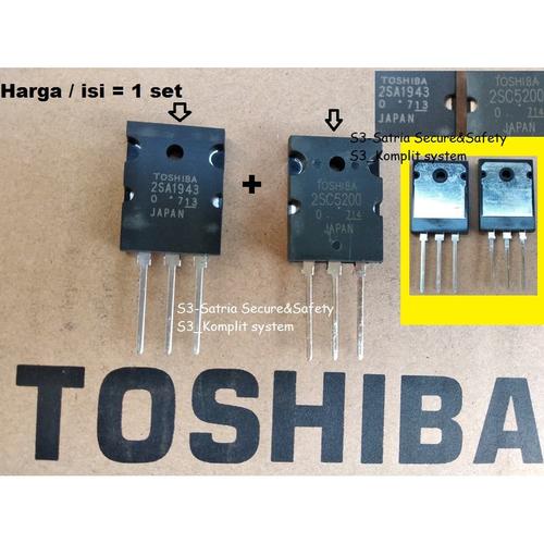Jual Toshiba 2SA1943 2SC5200 1set Transistor A1943 C5200 2 SA 1943 SC 5200 - Jakarta Timur - S3 ...