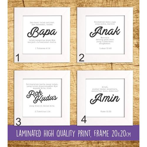 Jual Hiasan Dinding Kristen, Pigura ayat alkitab, wall decor, Poster C ...
