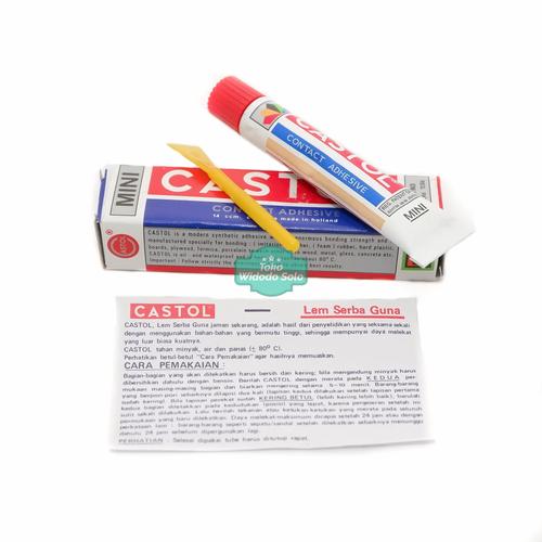 Jual Lem Castol Mini Contact Adhesive 14 cc Gram Kuning Tube - Kota ...